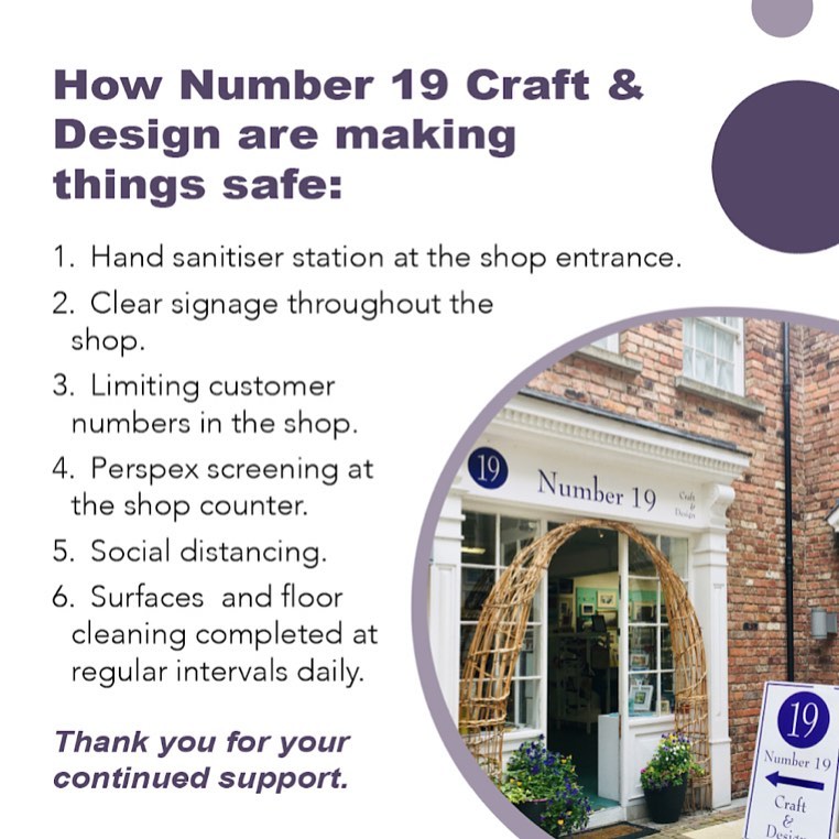 How Number 19 Are Making Things Safe for our Shoppers – Number 19 Craft ...